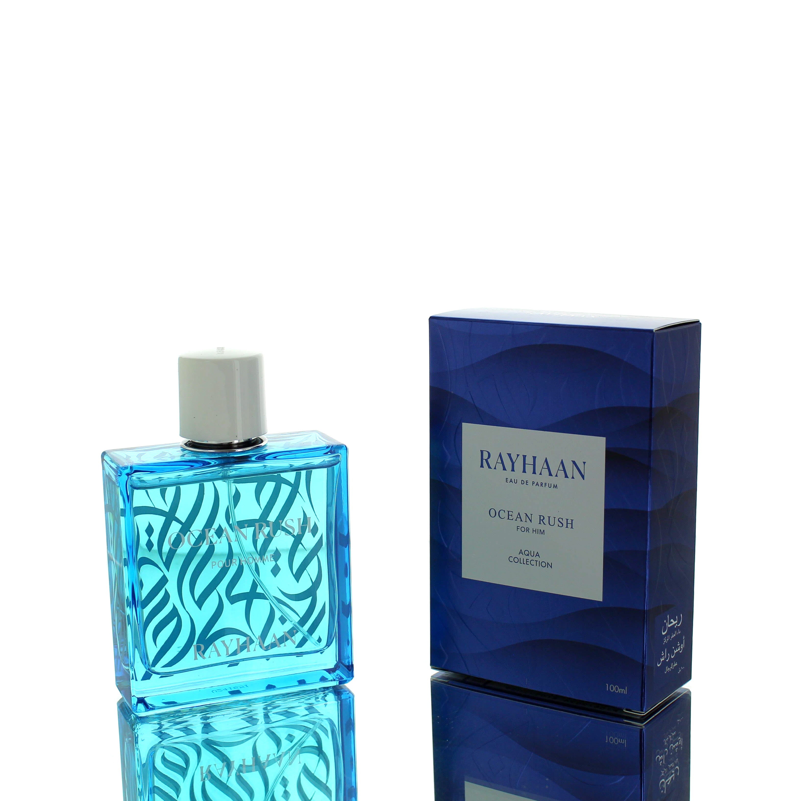 Rayhaan Ocean Rush Aqua Cologne for Men – FragFlex